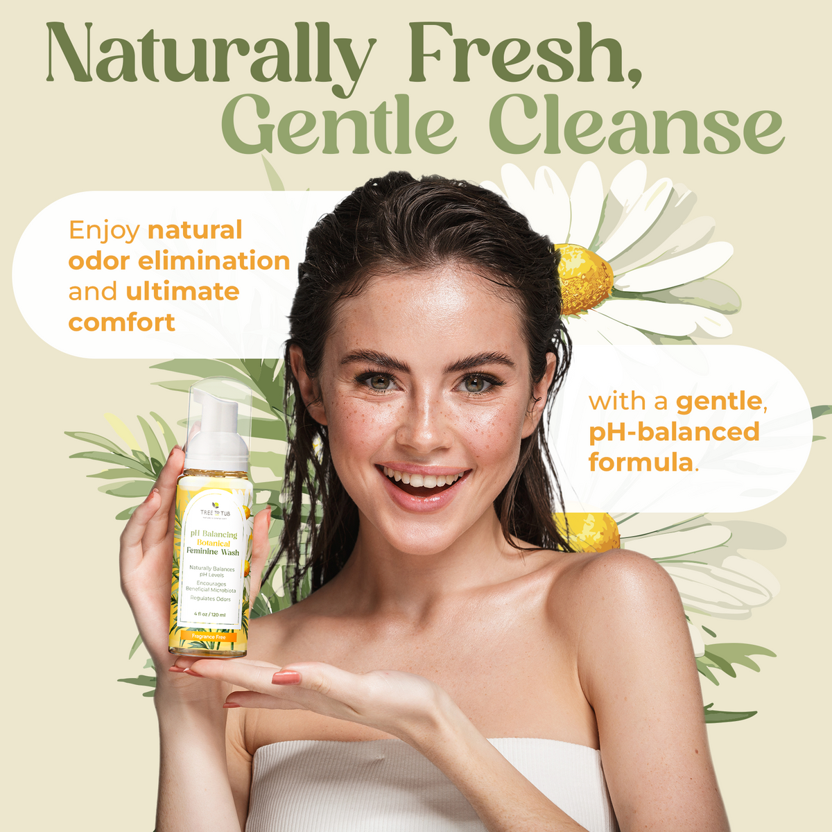 Gentle pH Balancing Botanical Feminine Wash – Tree To Tub